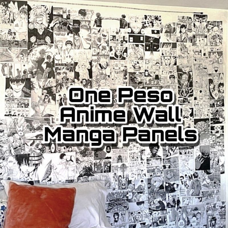 50 pcs ANIME WALL STICKER MANGA PANELS A6 WATERPROOF WALL DECOR ...