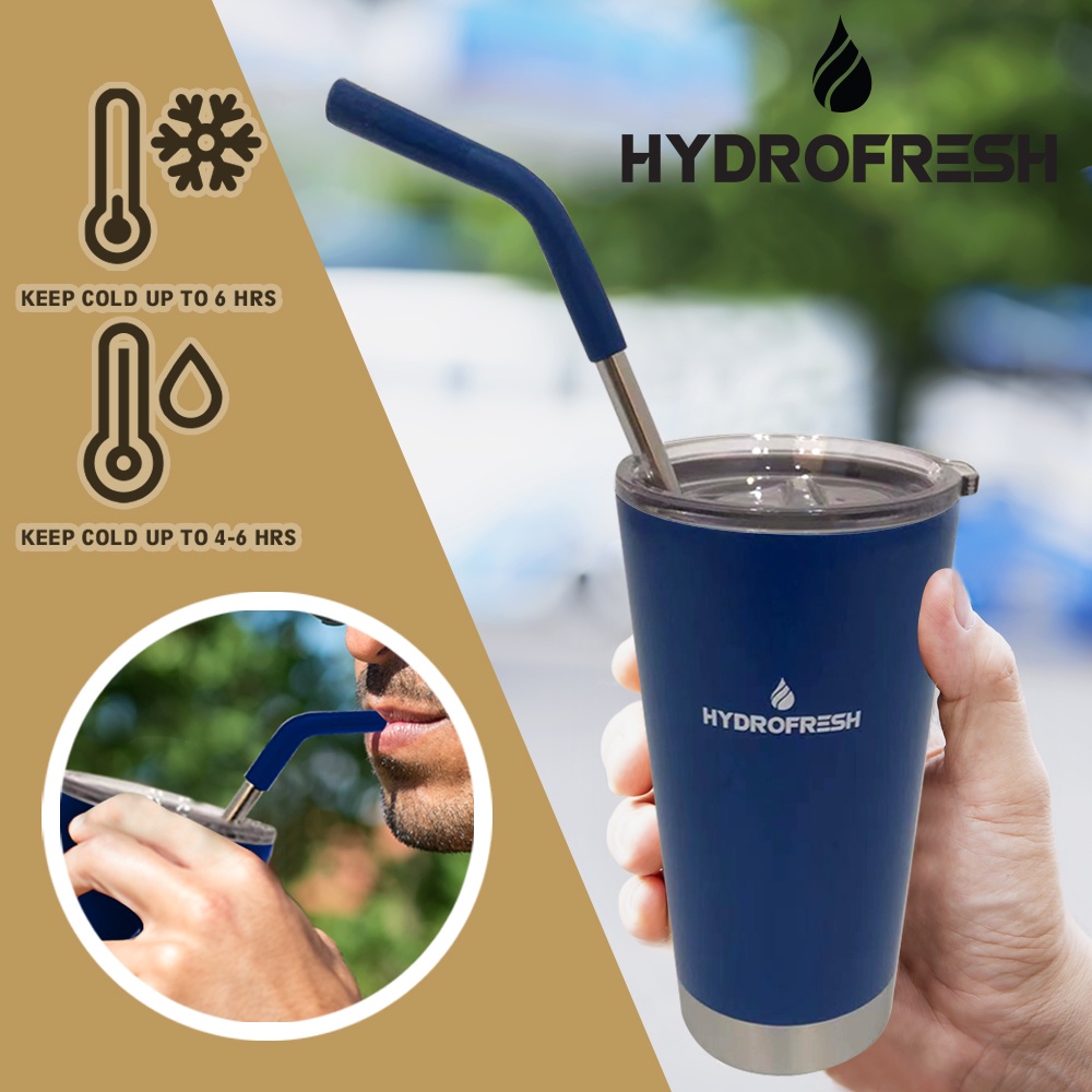 Surplus Hydrofresh Stainless Steel Tumbler with Straw 430ml | Shopee ...