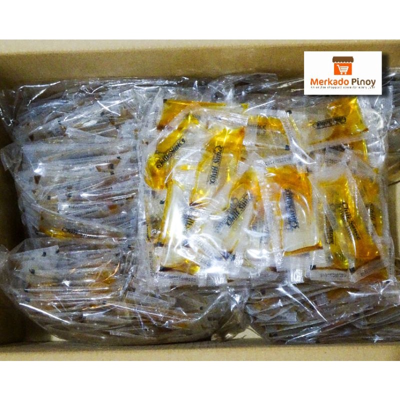 Merkado Pinoy Chili Oil / Chili Sauce 100pcs. per pack | Shopee Philippines