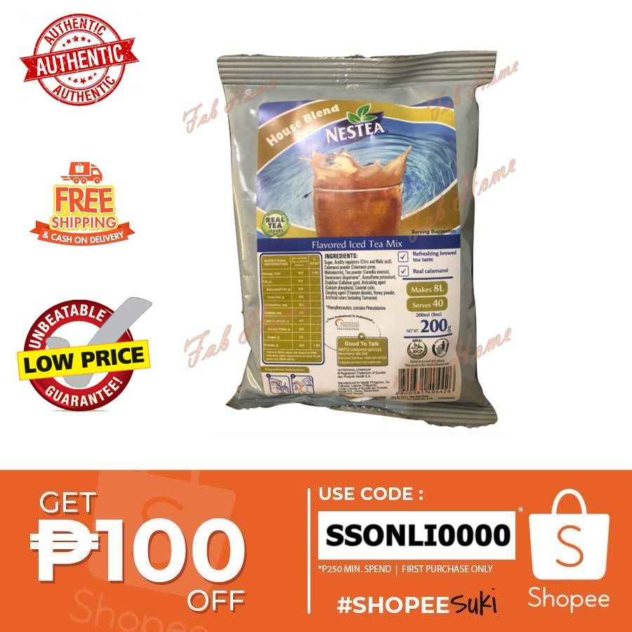 Houseblend Iced Tea 200grams 8 liters | Shopee Philippines