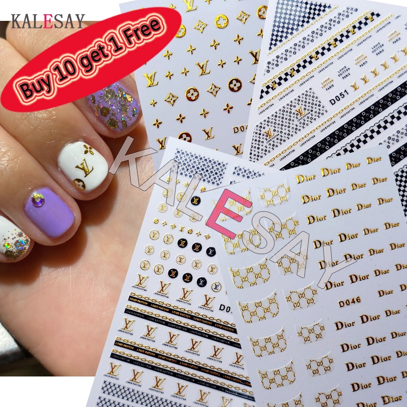 Nail Stickers Famous Brand Nail Art Sticker for Manicure Design Back ...