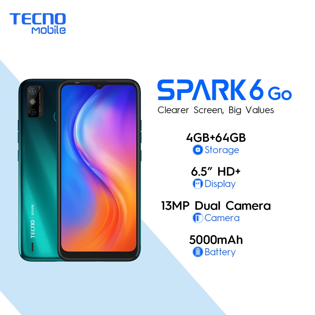 Tecno Spark 6 Go (4GB+64GB) | Shopee Philippines