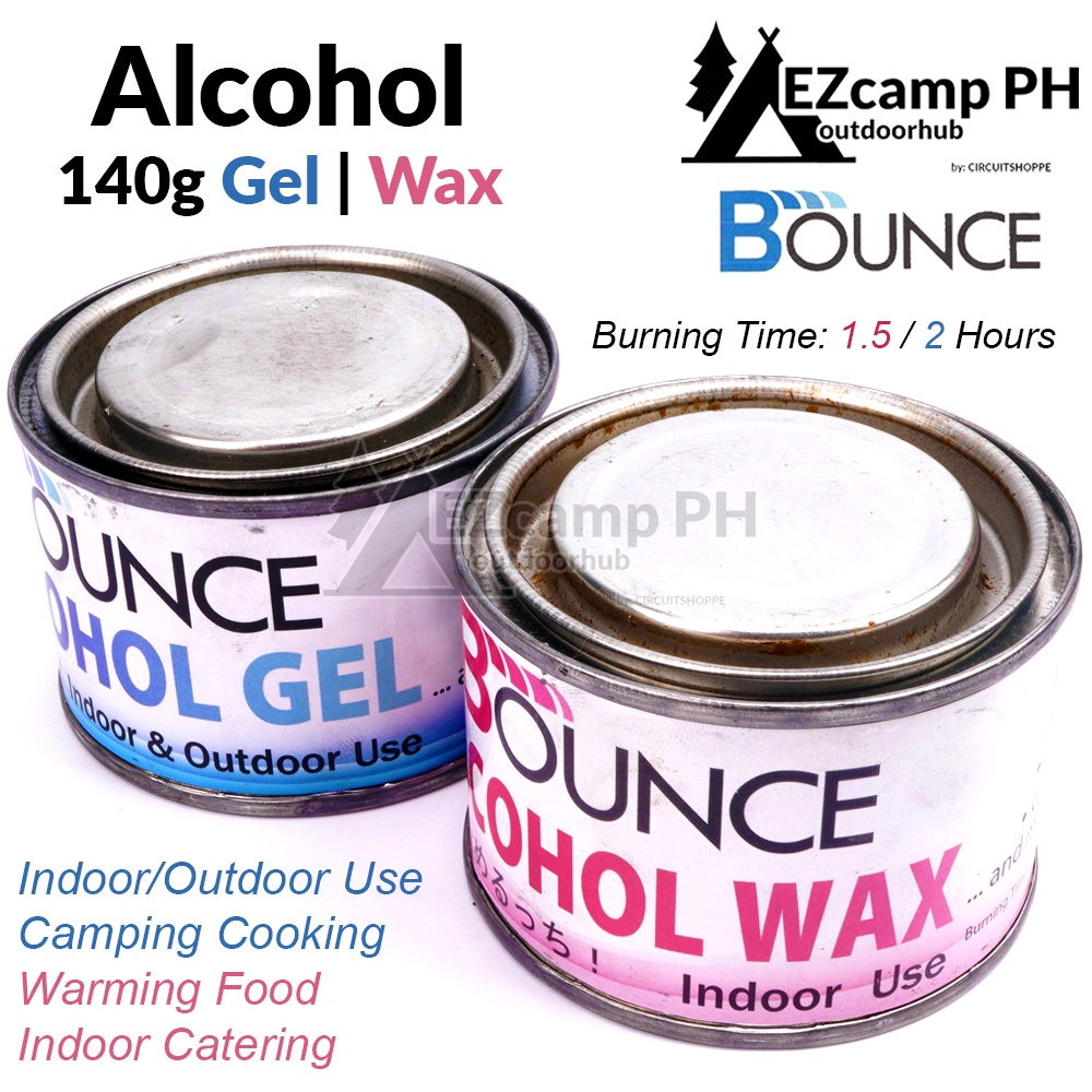 BOUNCE 140g Alcohol Gel Wax Camping Cooking Stove Chafing Catering Food ...