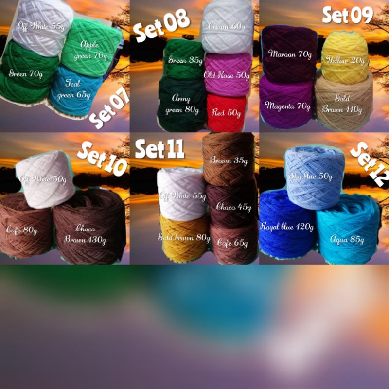 4ply Indophil Yarns affordable sets for small projects | Shopee Philippines