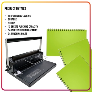 Wire Binding Machine W12M A4 Heavy Duty A4 Size Binding Machine ...