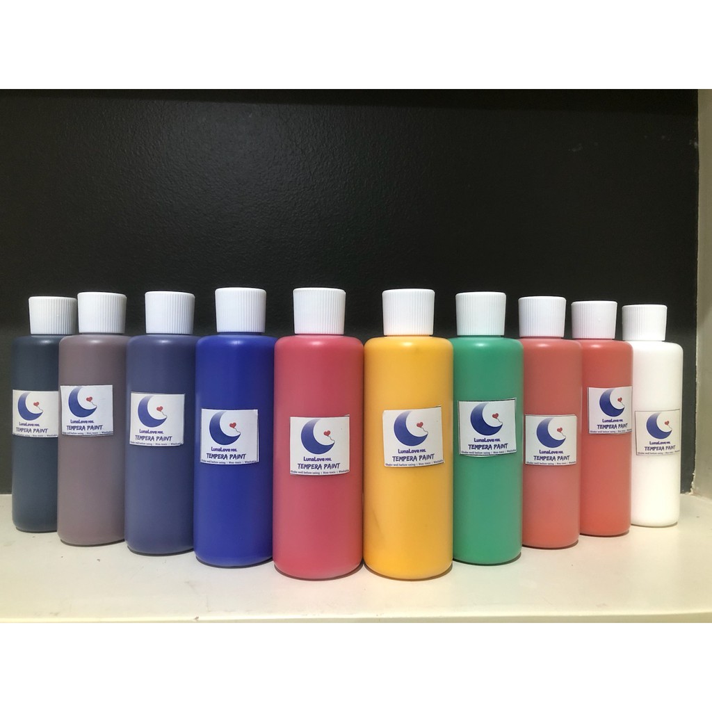 Non Toxic Washable Tempera Paints 120ml Arts And Crafts Shopee 