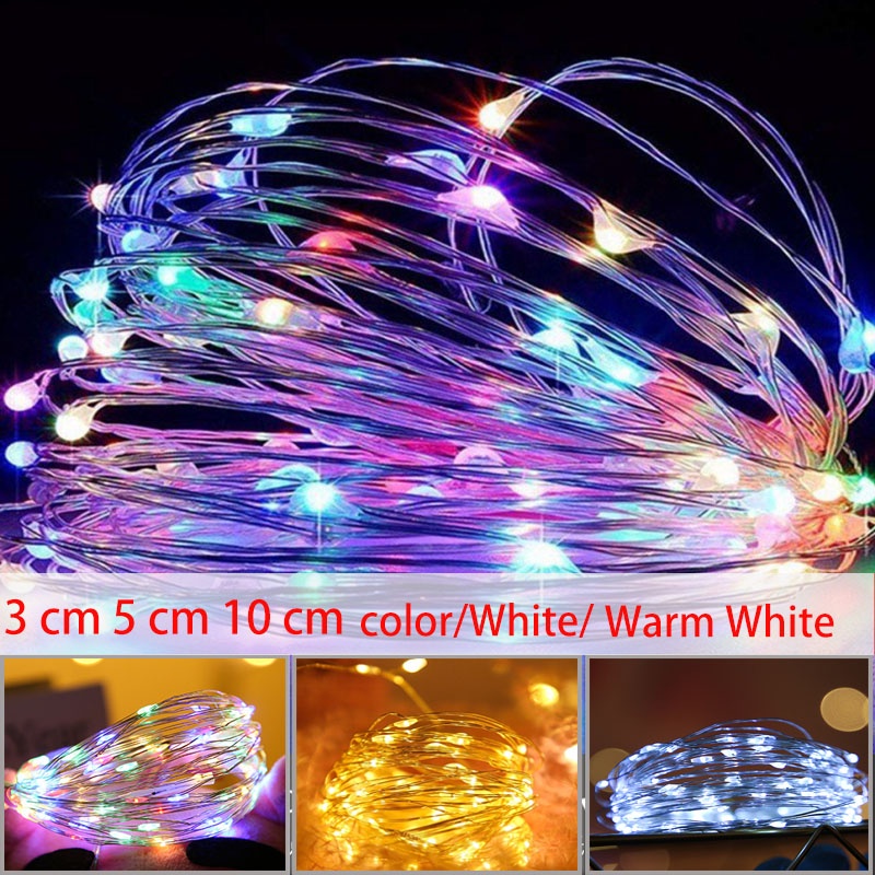 3M 5M 10M LED Fairy Lights/Battery Powered Copper Wire Star Fairy ...