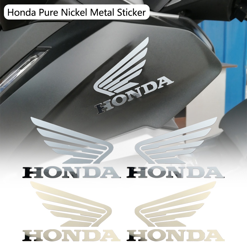 Honda Motorcycle Stickers Pure Nickel Metal Sticker Motorcycle Modified ...