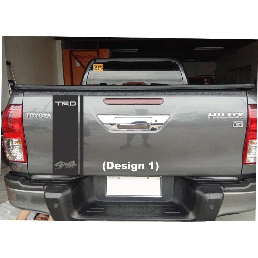 Customized Tailgate Sticker/Decals for Toyota Hilux | Shopee Philippines