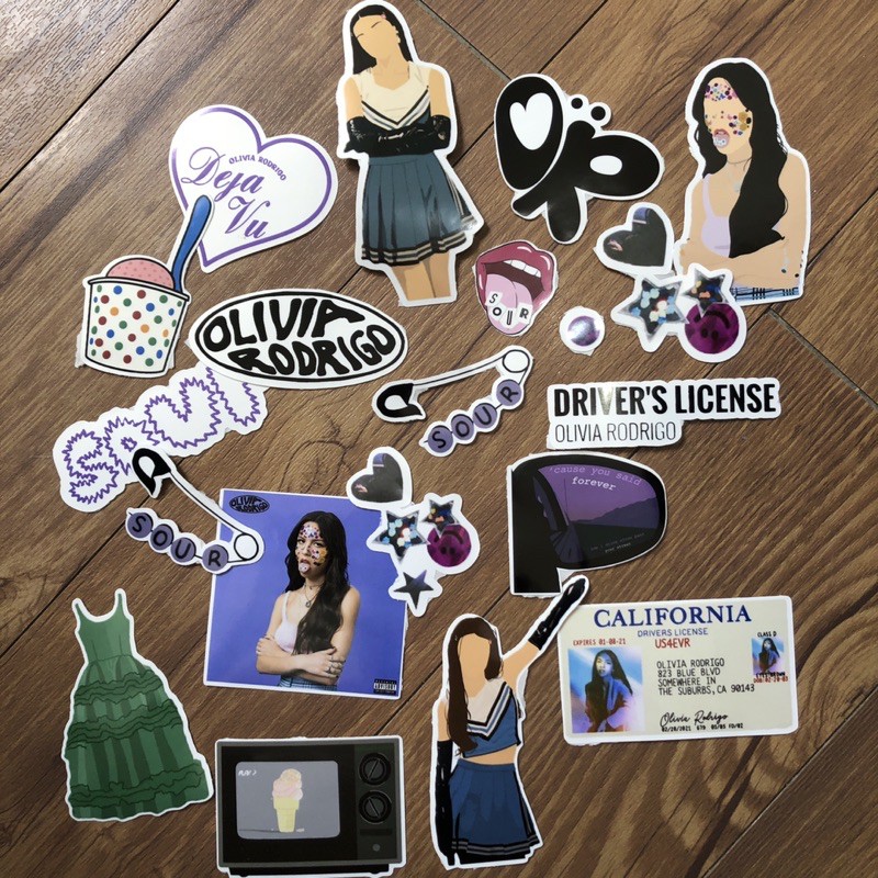 Olivia Rodrigo Sour waterproof vinyl sticker pack | Shopee Philippines