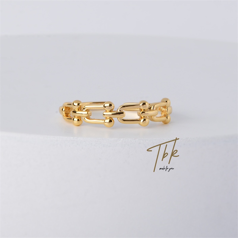 TBK 18K Gold Ring Adjustable Open Ring For Women 894R | Shopee Philippines