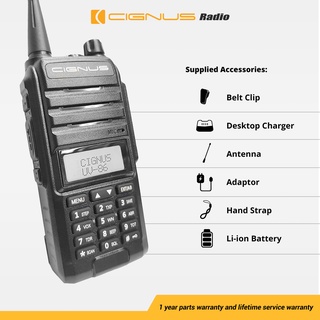 CIGNUS VALUE MODEL UV-86 DUAL BAND 5WATTS Two Way Radio | Shopee ...