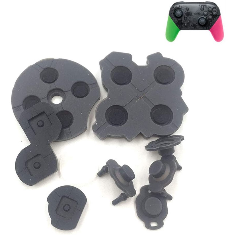 1 Set ABXY Cross Button Conductive Rubber Pad for Nintendo Switch Pro ...
