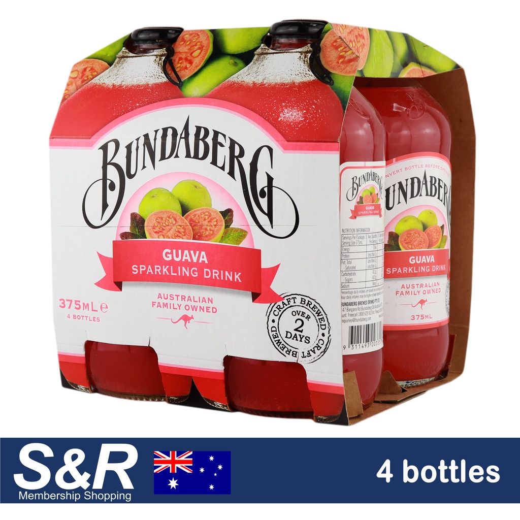 Bundaberg Guava Sparkling Drink 4 Bottles Shopee Philippines