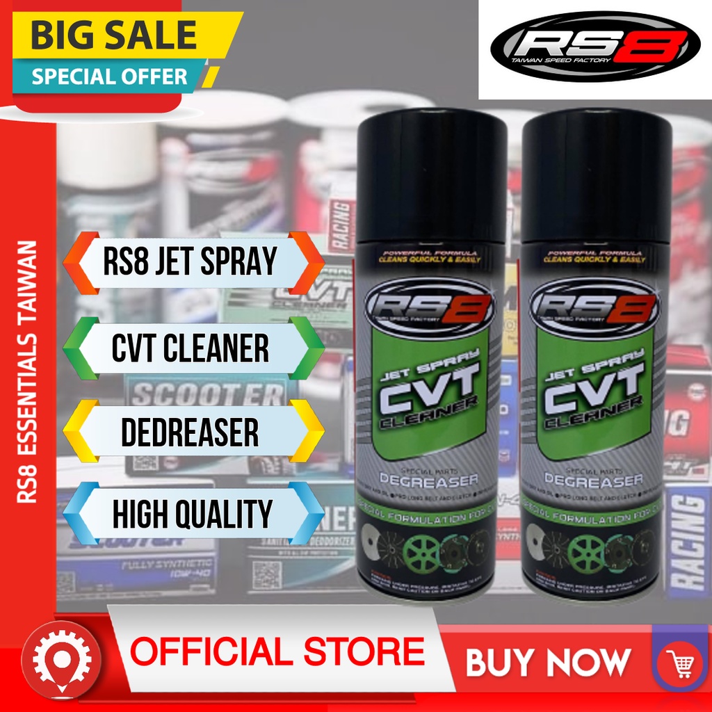RS8 CVT Cleaner and Degreaser Jet Spray 450ML | Shopee Philippines