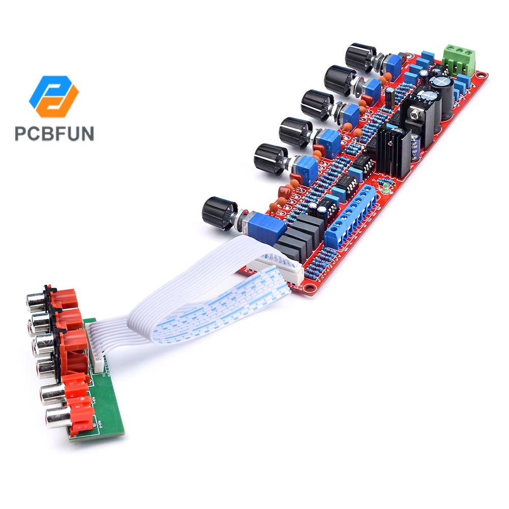 Pcbfun AMP HIFI 5.1 sound board amplifier HIFI preamplifier module ...