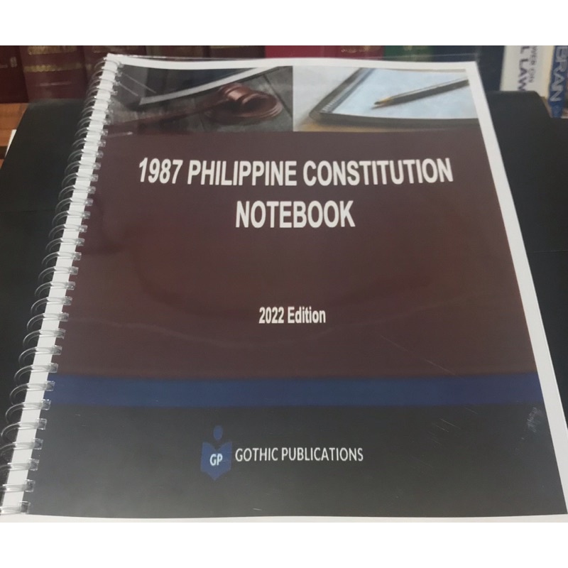 (Codal) 1987 Philippine Constitution Notebook (2022 Edition) | Shopee ...