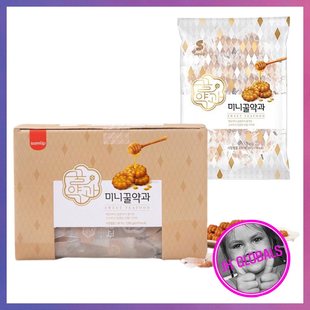 Korean SPC Samlip Traditional Mini Honey Snack Yakgwa Honey Blossom ...