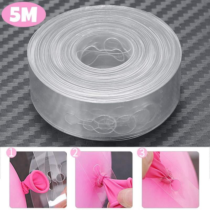 5M Balloon Strip Connect Chain Balloon Arch Decor Plastic DIY Tape ...