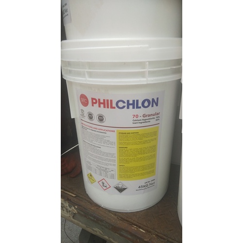 PhilChlon Pool Chlorine Granules for Swimming Pools (45 kilos) | Shopee ...