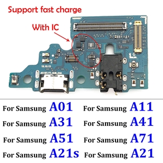 USB Charging Port Charger Board Flex For Samsung A51 A11 A01 A21s A31 ...