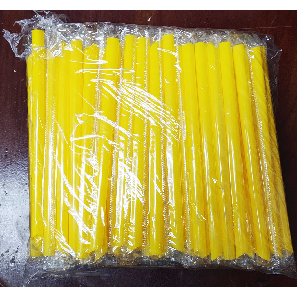 100pcs Boba Straw Sago Straw Individually Wrap Tapioca Pearl Straw Sold ...