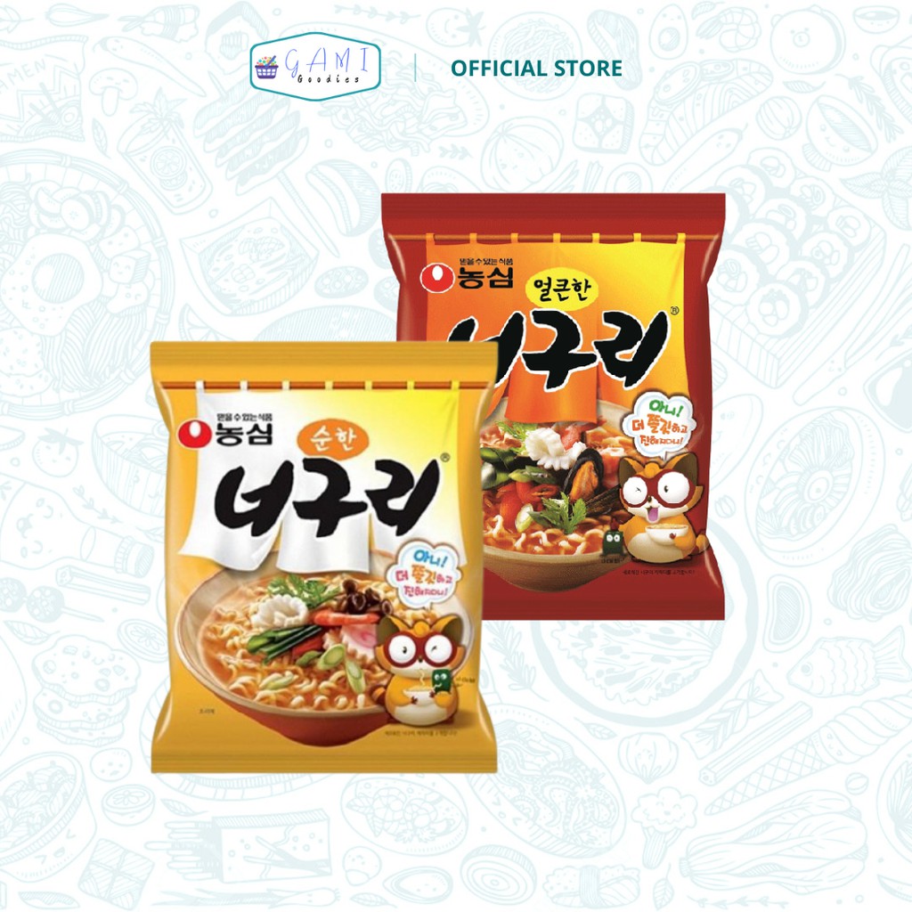 Nongshim Neoguri Seafood Mild & Spicy Ramen Noodles - 120g | Shopee ...