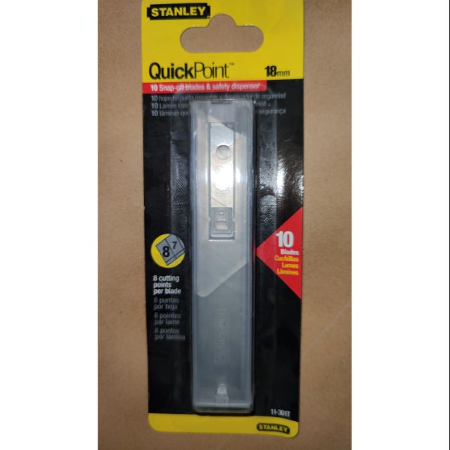 Stanley Cutter Blade Only 10pcs Per Pack For 18mm (Snap Off Type ...