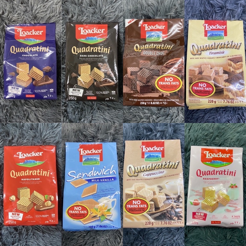 Loacker Quadratini 8 Flavors Loackers | Shopee Philippines