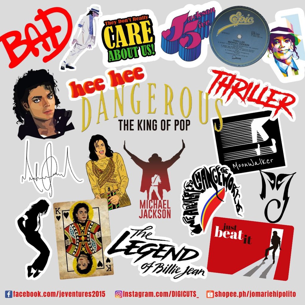 20 pcs MICHAEL JACKSON Sticker Set | Shopee Philippines