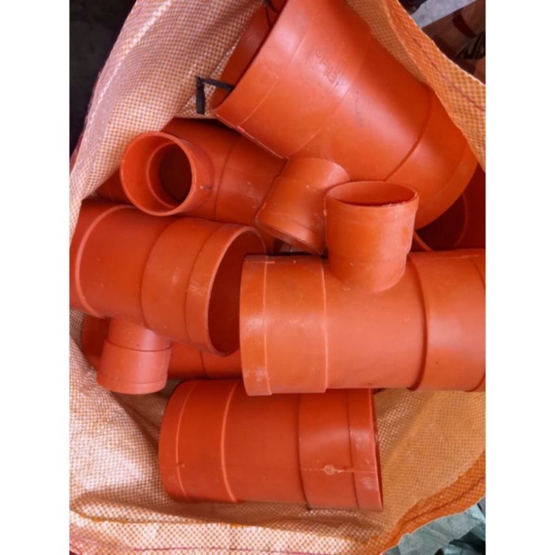 PVC TEE BIG SIZES 2"3"4" Orange | Matibay Makinis | Shopee Philippines