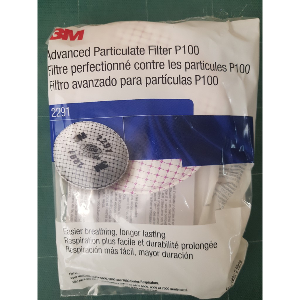 Original 3M 2291 P100 Particulate Filter -(2pcs per pack) | Shopee ...