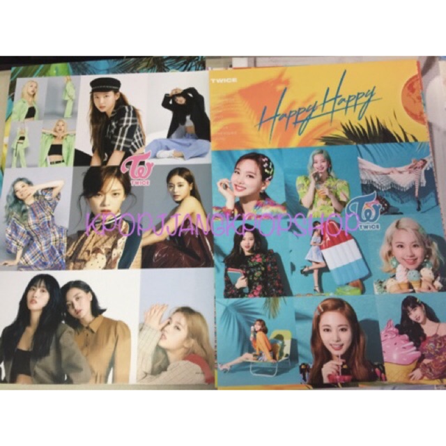 TWICE A3 POSTER 8PCS Jihyo Nayeon Jeongyeon Momo Sana Mina Dahyun