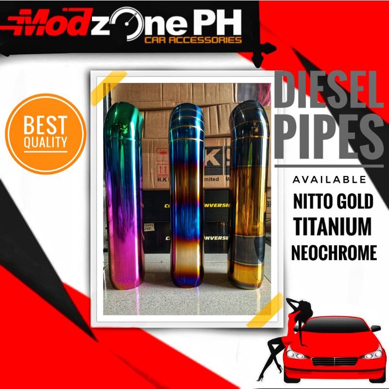 MUFFLER DIESEL PIPE 36cm Thai concept Exhaust Tail Pipes | Shopee ...