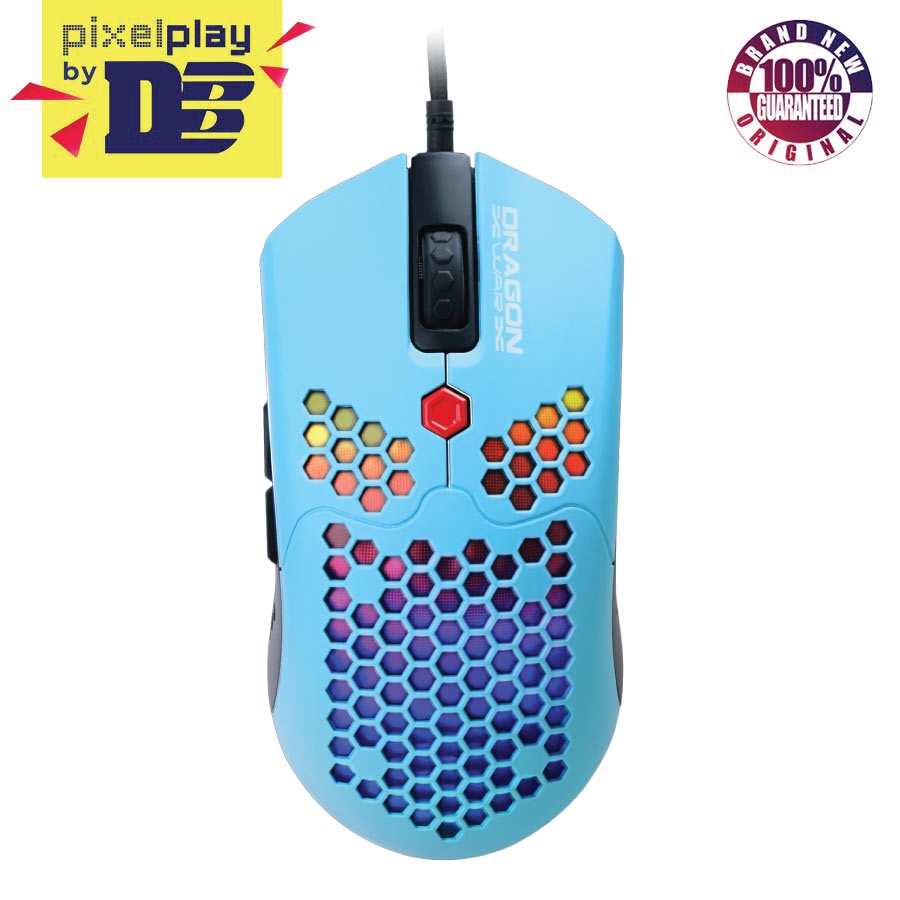 Dragonwar Ultra Light Honeycomb RGB Phoenix PRO Gaming Mouse Blue (ELE ...