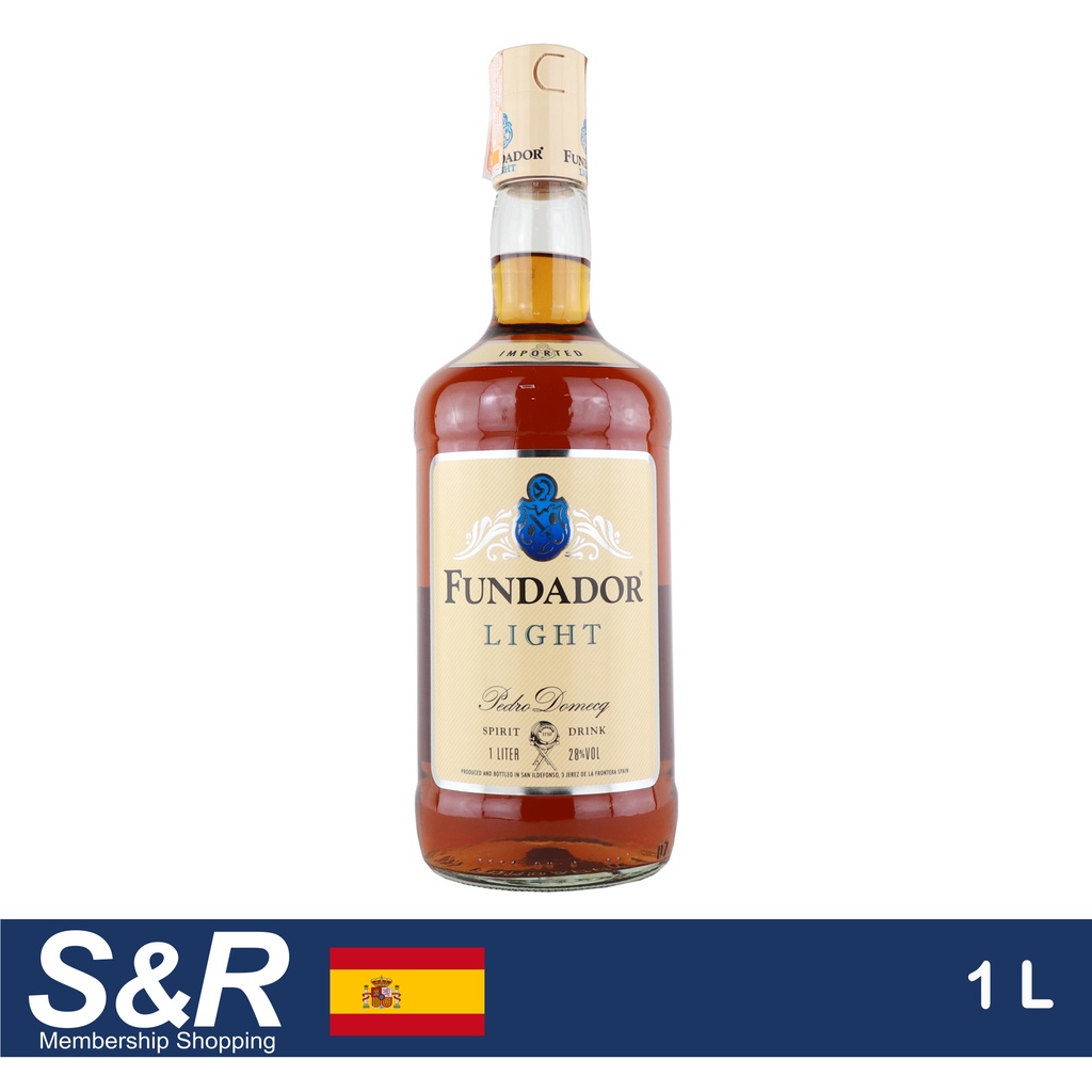 Fundador Light Brandy 1L | Shopee Philippines