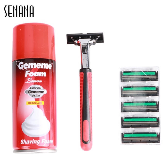 SENANA Men's Facial Cleansing Double blade Manual razor with shaving ...