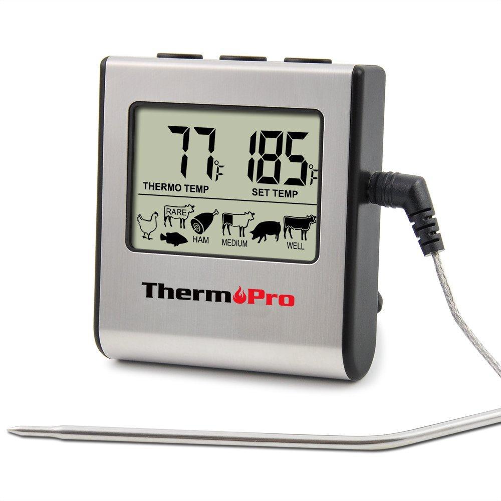 ThermoPro TP16 Digital Thermometer and Timer for Oven | Shopee Philippines