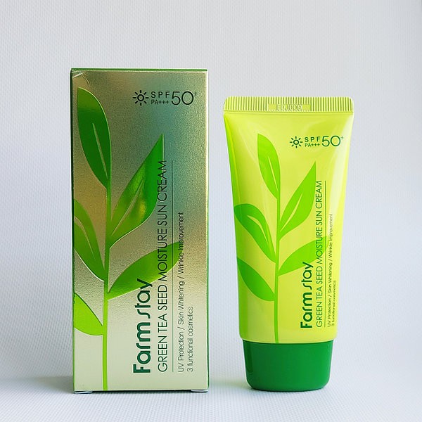 [Farm Stay] Green Tea Seed Moisture Sun Cream - SPF50+, PA+++ (70g ...