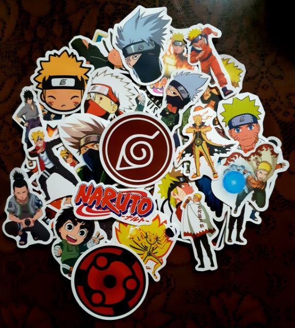 50PCS Pretty Cute Cartoon Naruto Waterproof Sticker Skateboarding ...