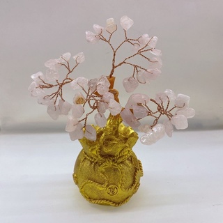 Fengshui Citrine Money Tree Jade/ Amethyst/ Citrine/ Rose Quartz Money ...