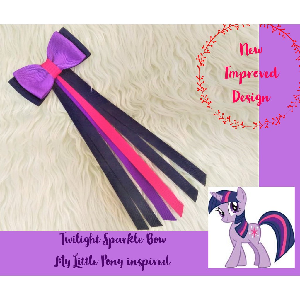 Twilight Sparkle Bow My Little Pony inspired Hair Bows | Shopee Philippines