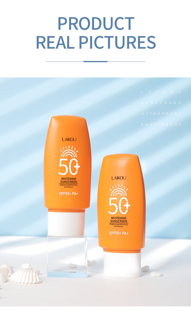 LAIKOU Face Sunscreen Lotion UV Protector Moisturizing Body Water ...