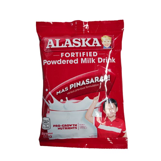 Alaska Powdered Milk Plain 80g | Shopee Philippines