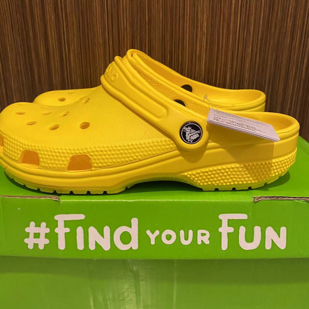 classic crocs duet sport clogs unisex yellow | Shopee Philippines