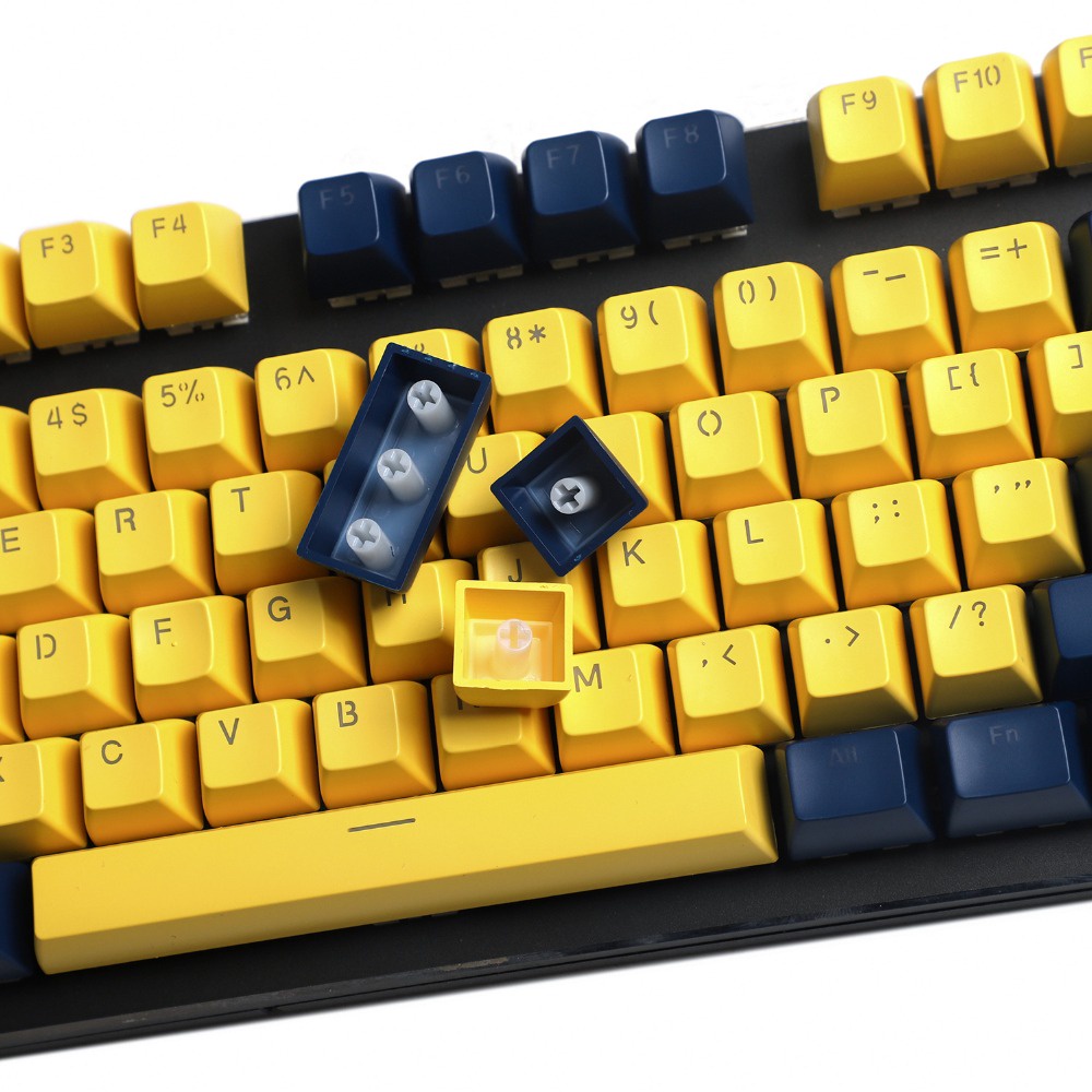 YMDK 104 Key SA Profile Double Shot Shine Through Dolch PBT Ball Shape ...