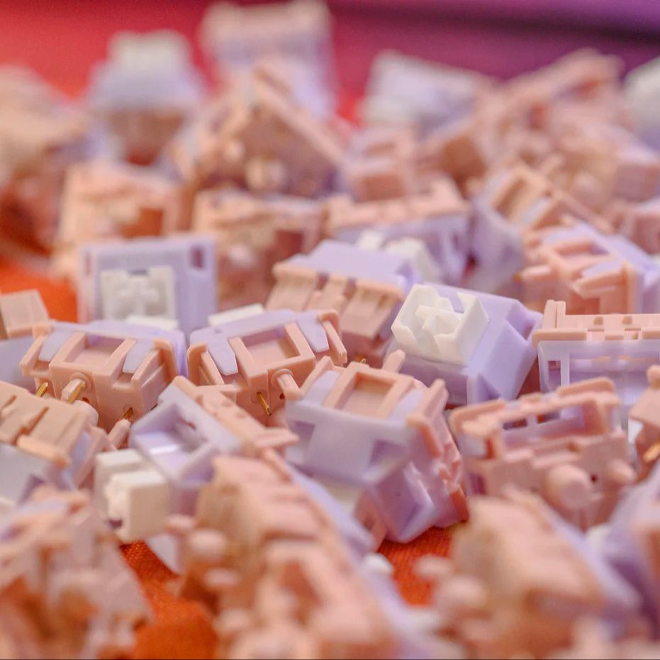 Zuoce Studio Daibai PP White Linear Switch Mechanical Keyboard Hot Swap ...