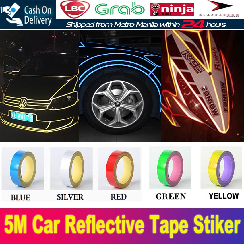Auto Decoration Luminous Stripe Night Magic Reflective Tape | Shopee ...