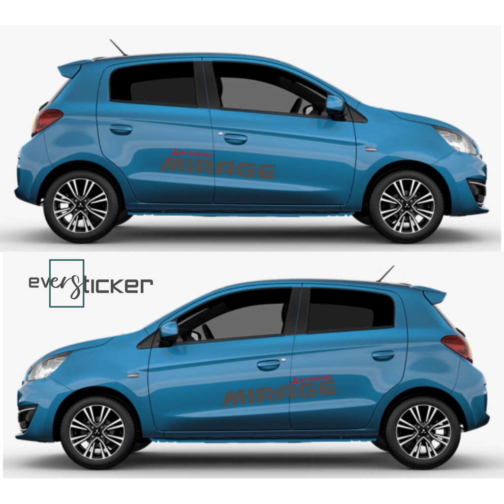 Mitsubishi Mirage body sticker | Shopee Philippines