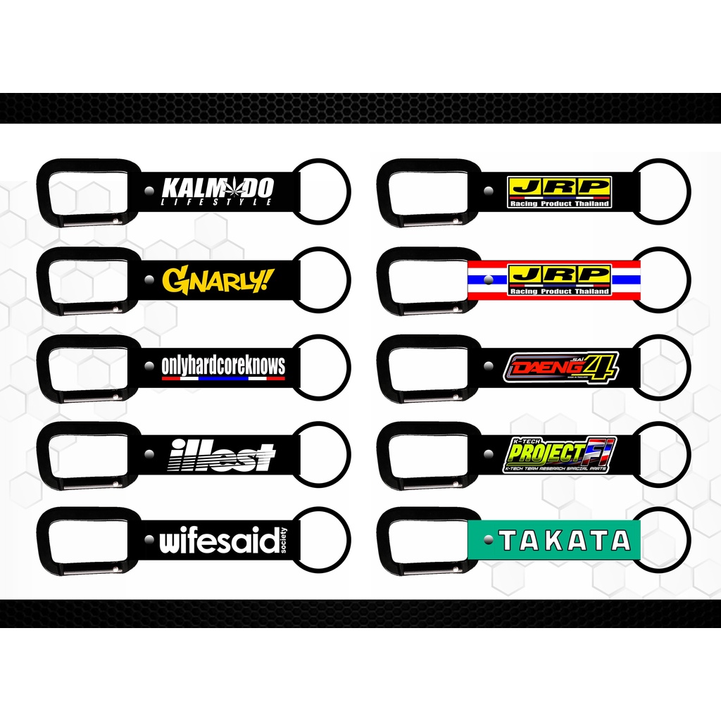 KEY LACE / KEY HOLDER / KEY CHAIN CUSTOM DESIGNS SET 1 (kalmado, gnarly ...